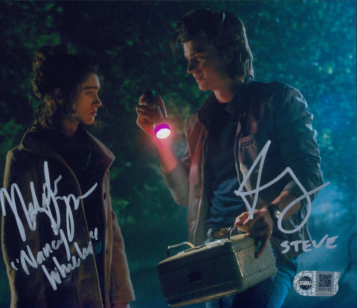 Natalia Dyer & Joe Keery Signed 11x14 Photo - SWAU Authenticated | SWAU
