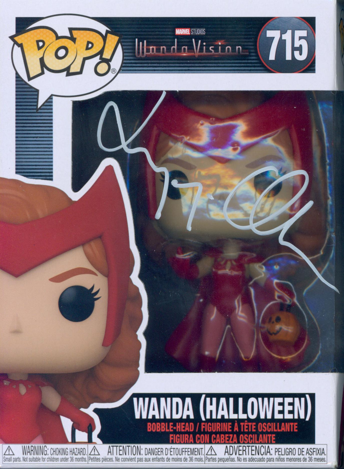 Elizabeth Olsen Signed Funko POP! - SWAU Authenticated | SWAU